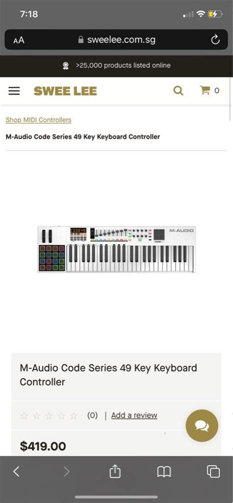 M Audio Code 49 Midi Keyboard Computers And Tech Parts And Accessories