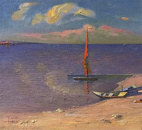 Купити картину «Розпогодилося в жанрі водний і морський пейзаж олійними фарбами на полотні в