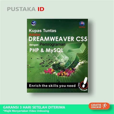 Jual Buku Kupas Tuntas Adobe Dreamweaver CS Dengan Pemrograman PHP Dan MySQL Original