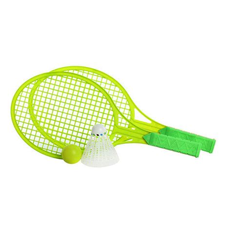 Детские ракетки Metr+ M 2016-1, 2 шт, воланчик, мячик 3,5 см Салатовый ...