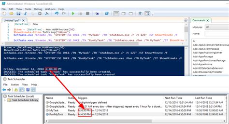 Create Scheduled Task To Run Action In Future Nowxx Time Garytown