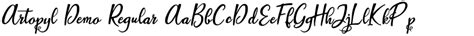 Artopyl Demo Font Download Free For Desktop Webfont