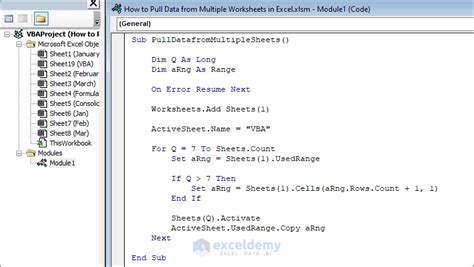 How To Pull Data From Multiple Worksheets In Excel 4 Quick Ways