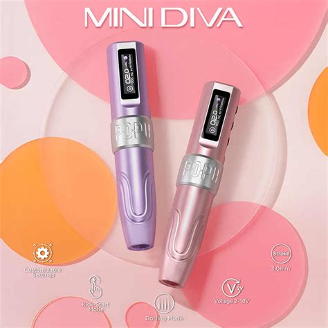 Wholesale Popu Mini Diva Tattoo Machine 2v Wireless Power