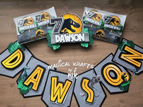 Jurassic Park Banner Jurassic Park Birthday Jurassic Park Decor Artofit