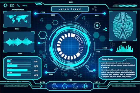 Premium Vector Futuristic Interface Technology Design