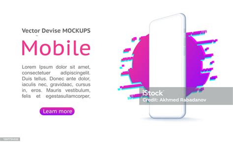 스마트 폰 빈 화면 전화 모형 인포그래픽 또는 프레젠테이션용 템플릿 0명에 대한 스톡 벡터 아트 및 기타 이미지 0명 3차원 형태 개념 Istock