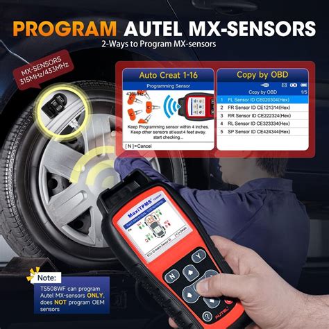 Autel Maxitpms Ts508wf Tpms Relearn Tool Tpms Sensors Activateresetpr~gramming Ebay