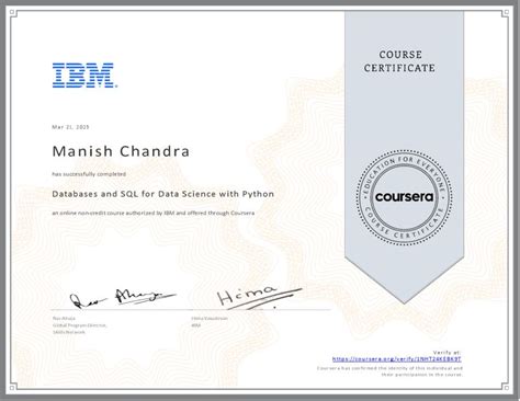 Proud To Share That Ive Completed The Databases And Sql For Data