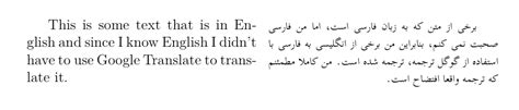 Xetex Sample Files Of Ltr Text On Left And Rtl Text On Right Tex