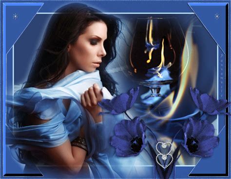 Девушка и огонь в бокале Настроение в картинках