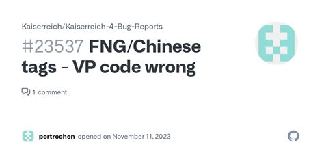 FNG Chinese Tags VP Code Wrong Issue 23537 Kaiserreich