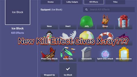 This New Kill Effect Gives You X Ray Roblox Bedwars Youtube