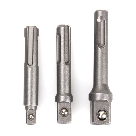Socket Set 3pcs Set Impact Drill Bits Sds Plus Socket Adapter Converter