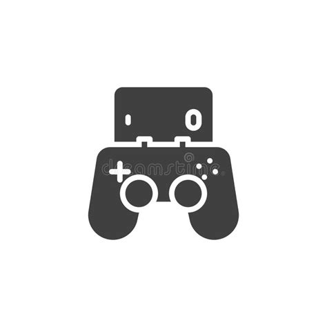 A Mobile With Game Controller Buttons Vector Icon Stock Illustration Illustration Of Mobile