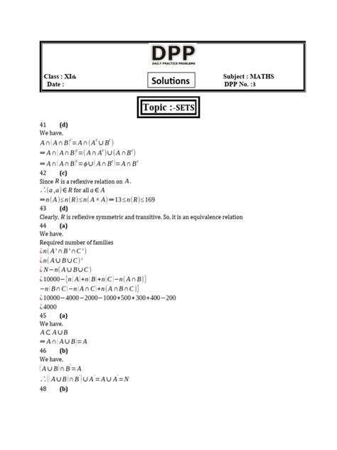 Sets A 3 Pdf Analytic Geometry Mathematical Physics