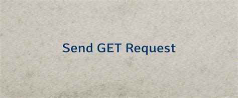 Send Get Request Lindevs