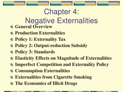 Ppt Chapter 4 Negative Externalities Powerpoint Presentation Free