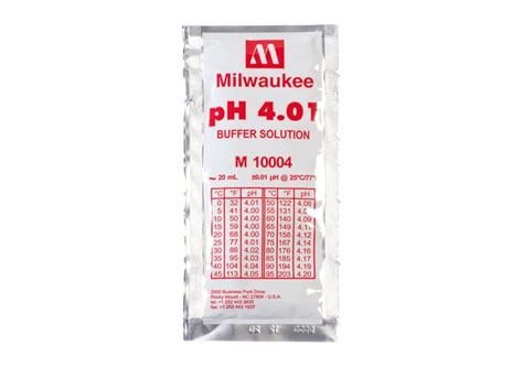 Milwaukee Ph10 01 Calibration Buffer Solution 20ml The Home Brewery