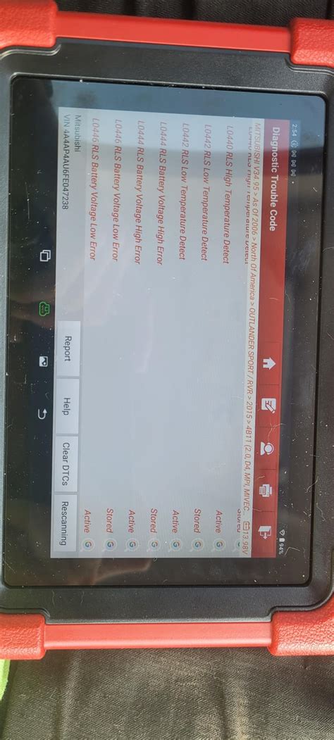 Rls Sensor Fault R Mitsubishi