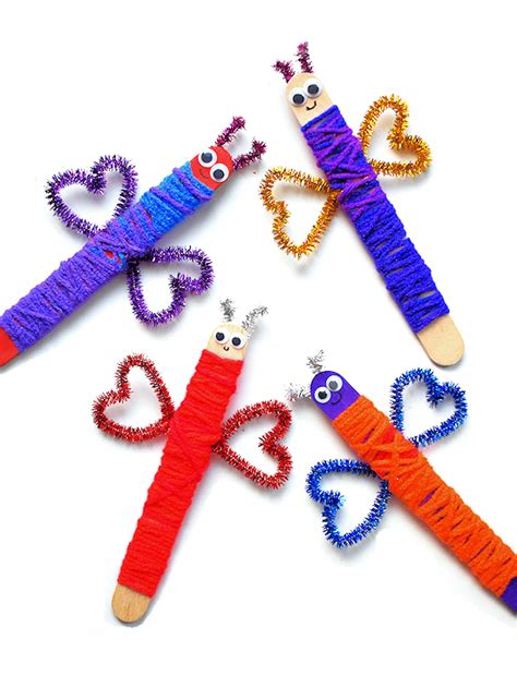 Craft Stick Love Bug Craft Our Kid Things