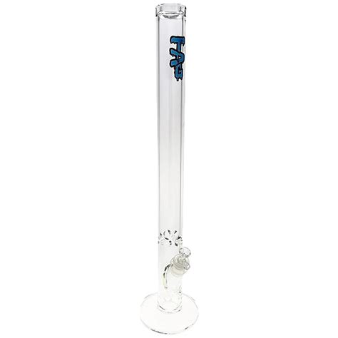 Thick Ass Glass 30 Tag Straight Tube Bong 50x9mm With Beaker Base And V