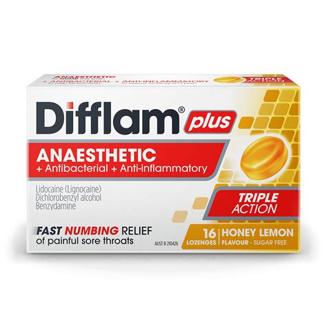 Difflam Plus Anaesthetic Sore Throat Spray 225 Sprays 30ml Difflam