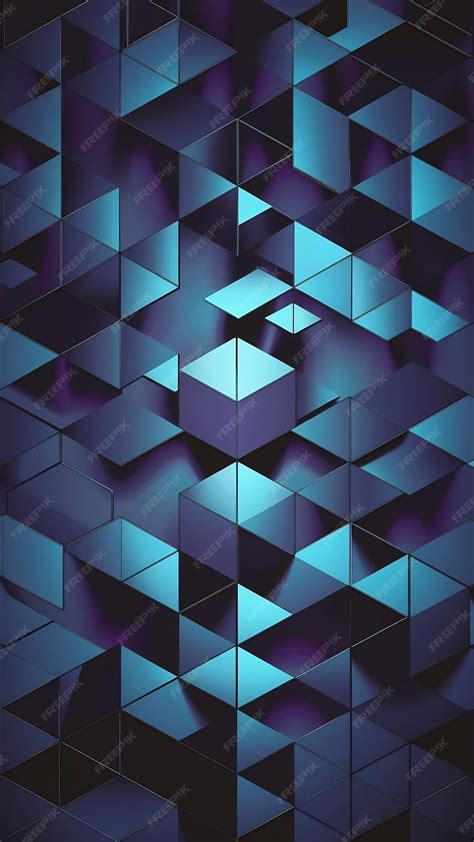 Geometric Cube Pattern Vector Design Premium Ai Generated Image