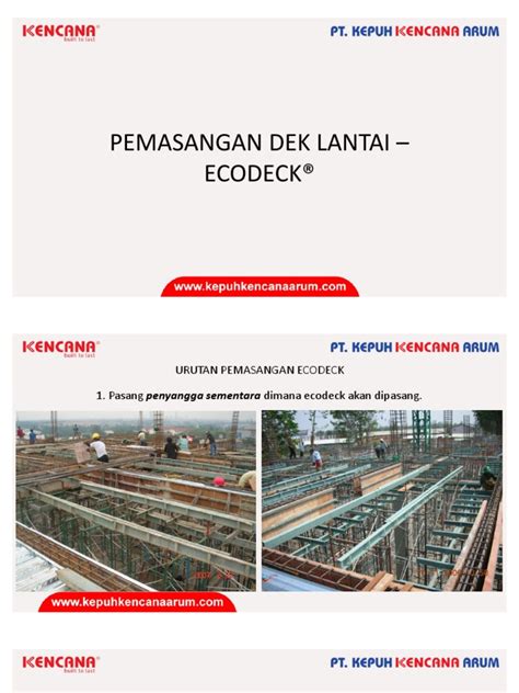 Pemasangan Ecodeck Lantai Yang Efektif Pdf