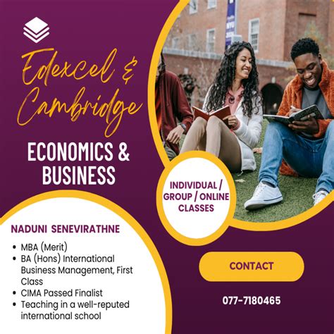 Edexcel Cambridge IGCSE IAL Economics Business For G C E A L International