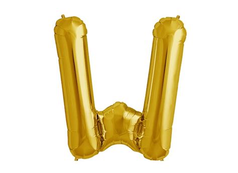 بالون حرفw ذهبي Skyroses