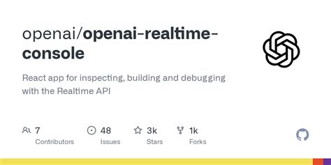 Github Openaiopenai Realtime Console React App For Inspecting Building And Debugging With