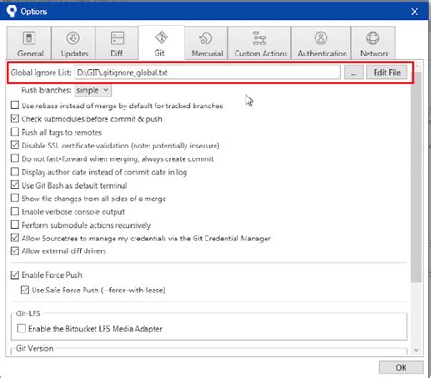 How To Ignore File In Git Sourcetree