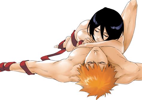 Kuchiki Rukia And Kurosaki Ichigo Bleach Drawn By Sushisalmon Danbooru