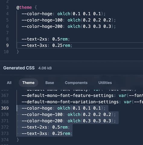 tailwind css v4 の新しい機能いろいろ