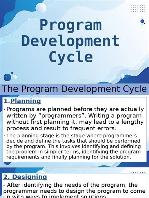 2 Program Cycle Pdf Computer Program Programming
