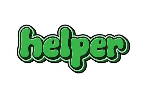 Premium Vector Elegant Design Text Effect With The Word Helper