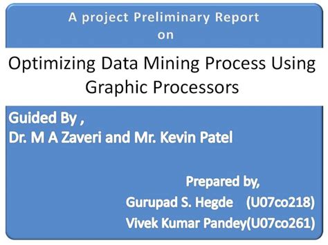 Pdf Optimizing Data Mining Process Using Graphic Processors Dokumen Tips