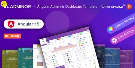 Adminor Angular Admin And Dashboard Template By Spruko Themeforest