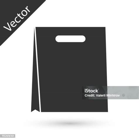 회색 종이 쇼핑백 아이콘 흰색 배경에 고립입니다 패키지 기호입니다 벡터 일러스트 가방에 대한 스톡 벡터 아트 및 기타 이미지 가방 개념 구매 Istock