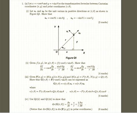 A Let X R Cos And Y R Sin Be The Chegg Com