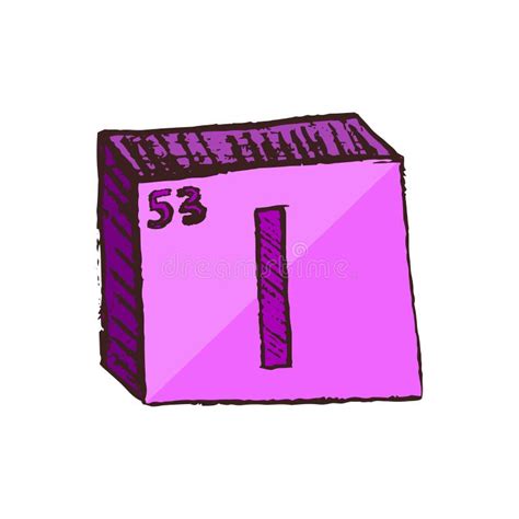 Simbol Chimic Violet Trasat Manual Vectorial Trasat Manual Al Iodului