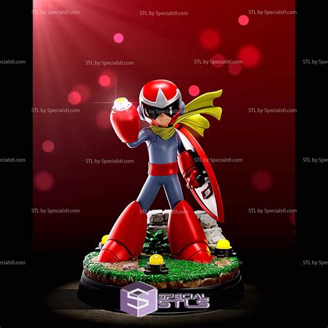 Protoman Megaman 1 10 Stl Files Specialstl