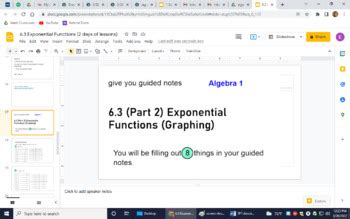 Exponential Functions Days Of Lessons Video Links Included