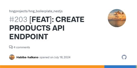 Feat Create Products Api Endpoint Issue Hngprojects Hng Boilerplate Nestjs Github