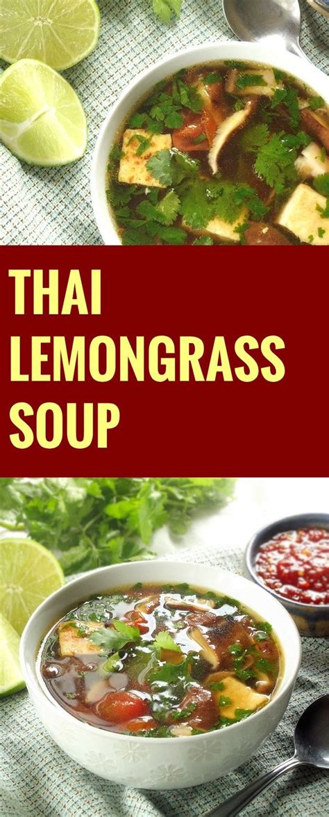 Thai Lemongrass Soup Connoisseurus Veg
