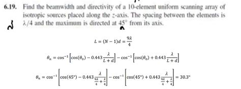 Find The Beamwidth And Directivity Of A StudyX