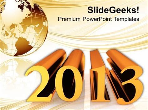 2013 New Year Concept Powerpoint Templates Ppt Backgrounds For Slides 0413