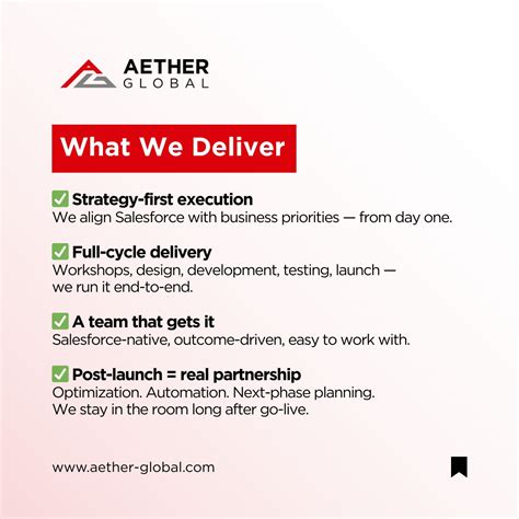 Salesforce Crm Executionthatmatters Aetherglobal Businessimpact Salesforcepartner Aether