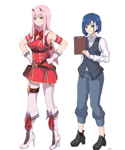Zero Two And Ichigo Darlinginthefranxx